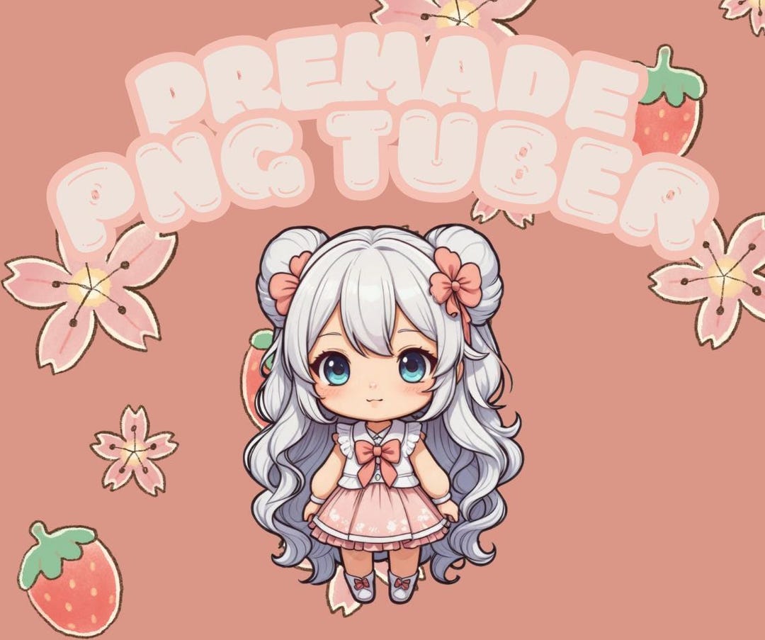 Premade Chibi Png Tuber - Kawaii Model Veadotube Mini - Vtuber Girl ...