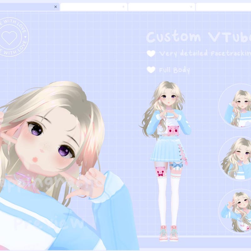 Vseeface Avatars - Etsy