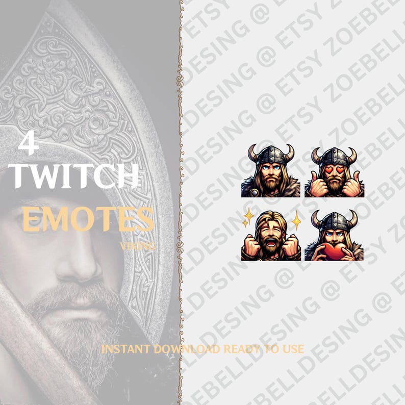 Viking Emotes - Cute Bundle for Twitch & Discord Streamers, Perfect for ...