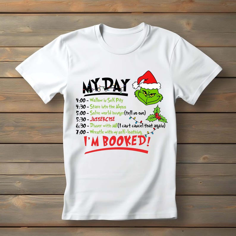 Grinch Svg, My Day I'm Booked Svg, Christmas Svg, Grinch My Day Svg ...