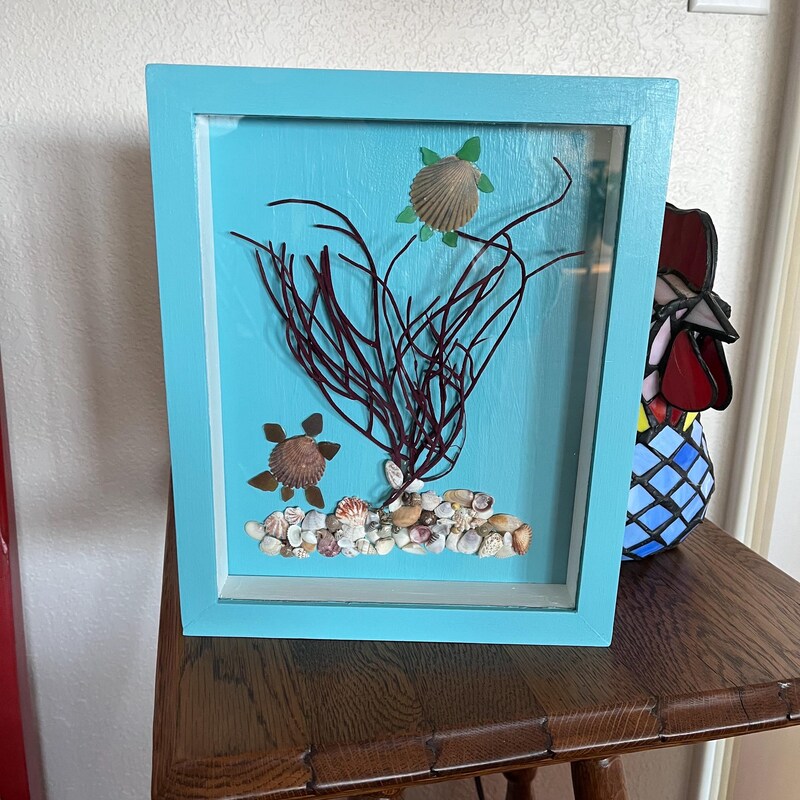 Shell Art Shadow Box - Etsy