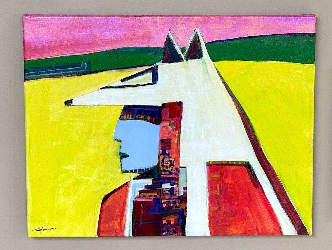 Original Lakota Bionic Ears Painting: Acrylic on Canvas by Indigenous ...
