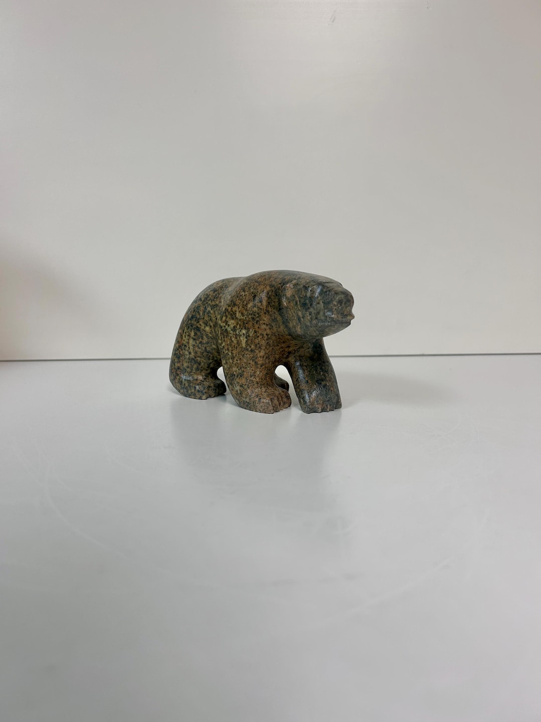 Soapstone Polar Bear Carving: Indigenous Art by Dene Artist Anthony ...