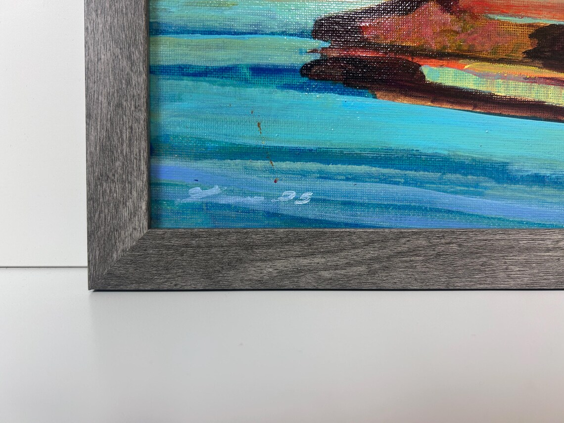 Caribou Acrylic Painting by Indigenous Artist Linus Woods (12x9) - Etsy