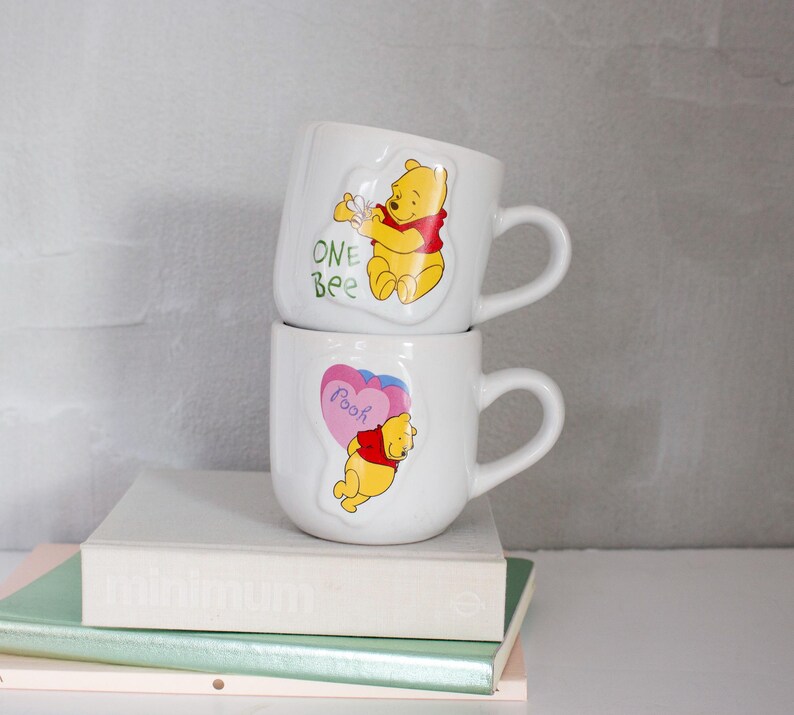 Vintage 2 Winnie the Pooh Mugs, Pooh and Friends Cups, Set Winnie Pooh ...