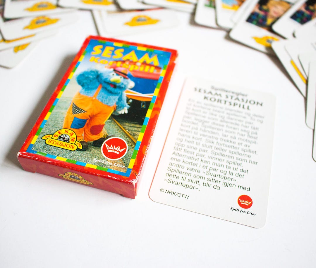 Vintage Sesame Street Playing Cards, Sesame Street Playing Cards ...