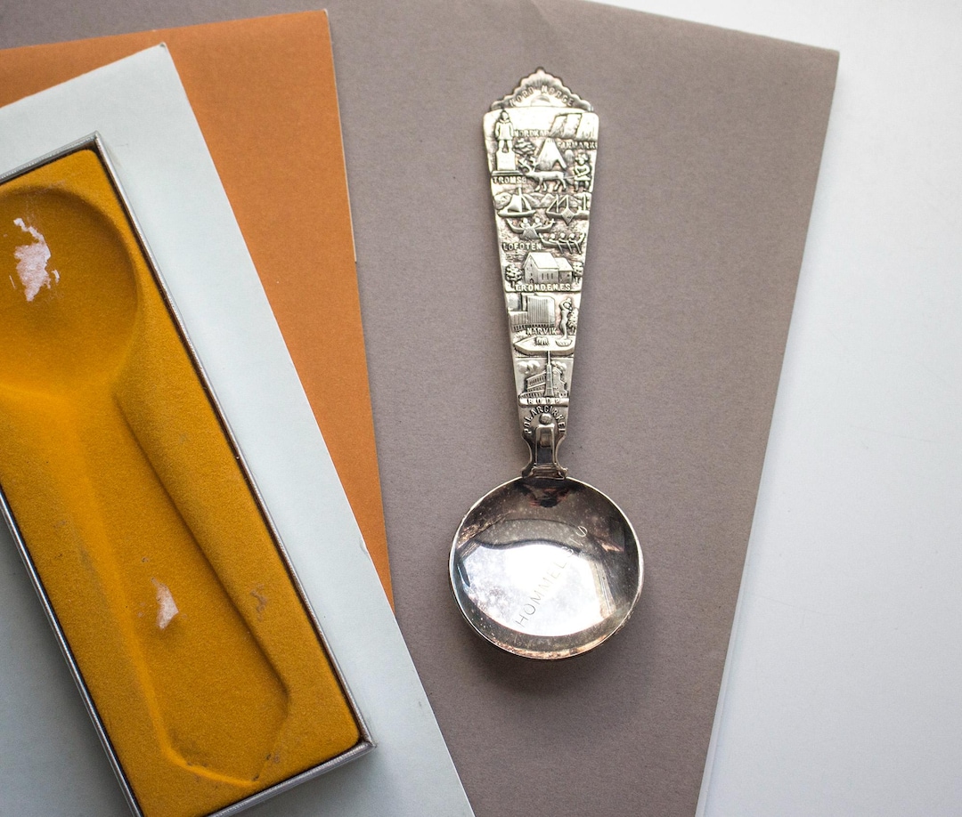 Vintage Nord Norge Silver Plated Spoon, Viking Silver North Cape Spoon ...