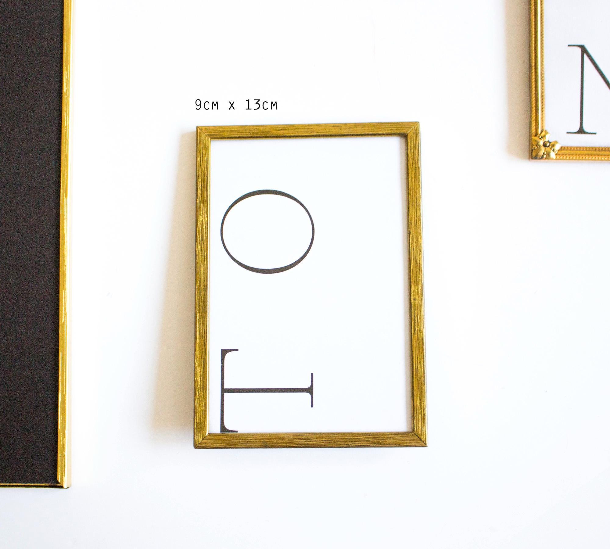 Vintage Scandinavian Brass Photo Frames, Gold JYDEN Brass Picture Frame ...