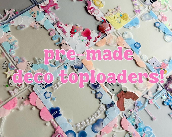 Cute Premade Decorated Toploaders Toploader Deco - Etsy