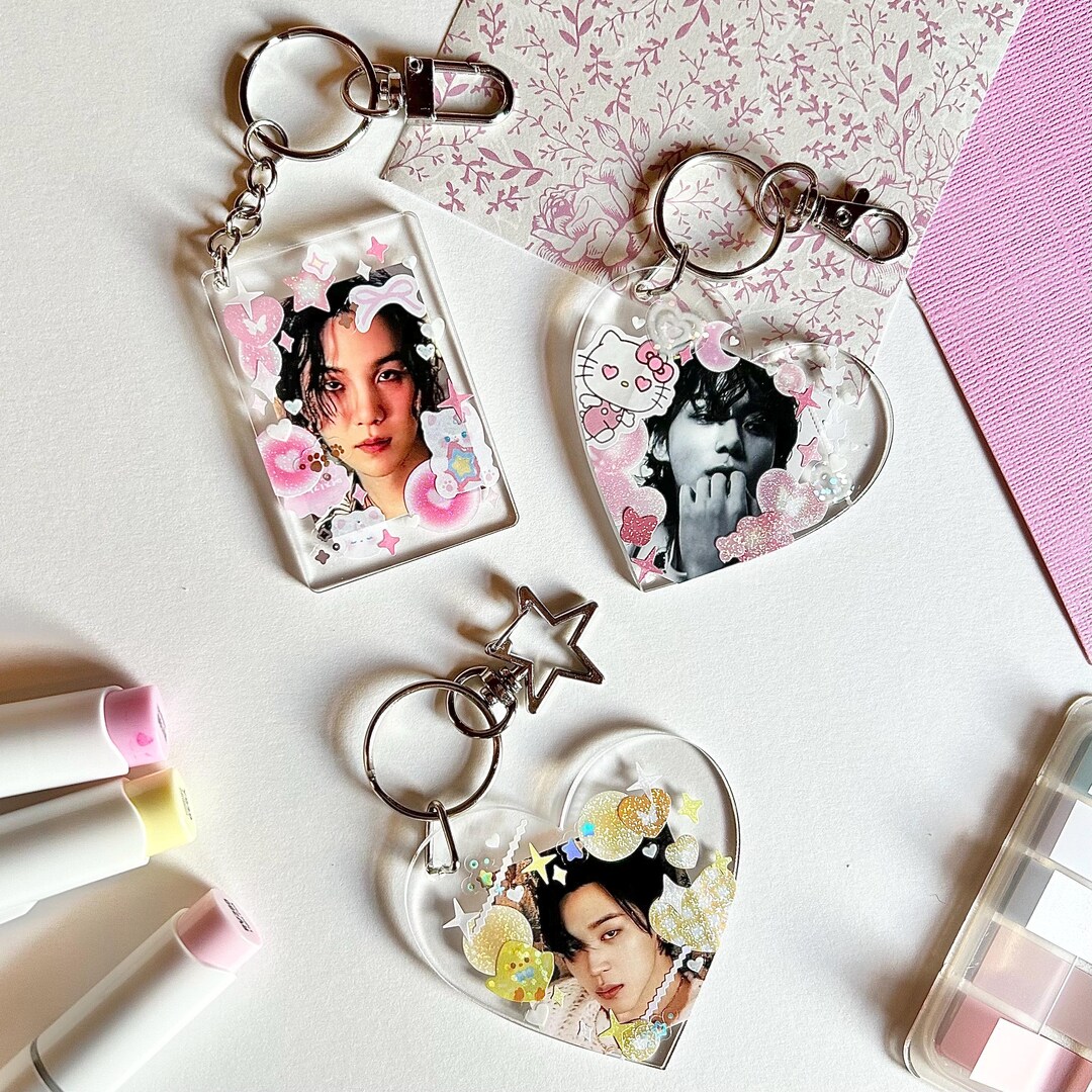CUSTOM Deco Photo Keychains! | Kpop Keychains | Accessories for Kpop ...