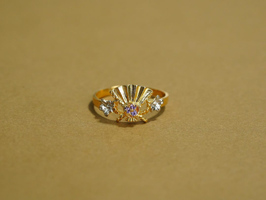 EXCLUSIVE Handmade Raiden Shogun Ring, Genshin Impact Silver or Gold ...