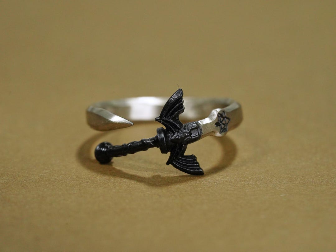 EXCLUSIVE Zelda Master Sword Ring in 950 Silver, Breath of the Wild ...