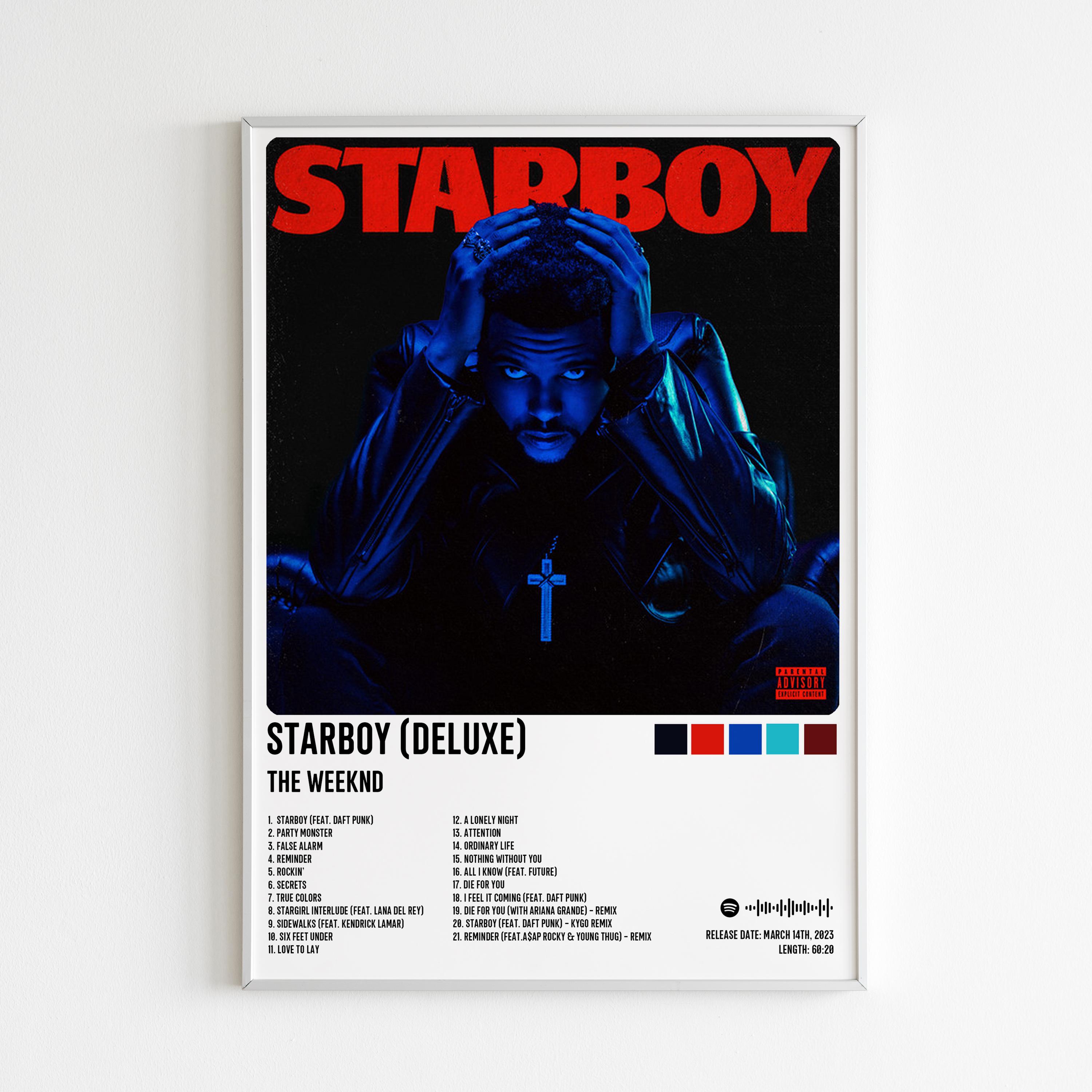 The Weeknd/ Starboy deluxe / Digital Printable, Album Cover, Poster ...