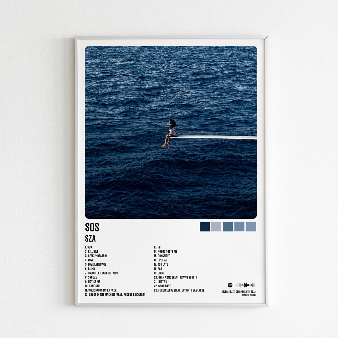 SZA / SOS / Digital Printable, Album Cover, Poster, Home Decor, Rap - Etsy