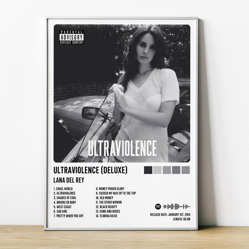 Lana Del Rey / Ultraviolence deluxe / Digital Printable, Album Cover ...