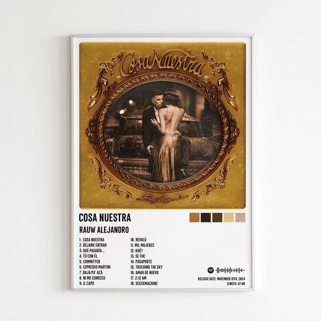 Rauw Alejandro / Cosa Nuestra / Imprimible digital, portada del álbum ...