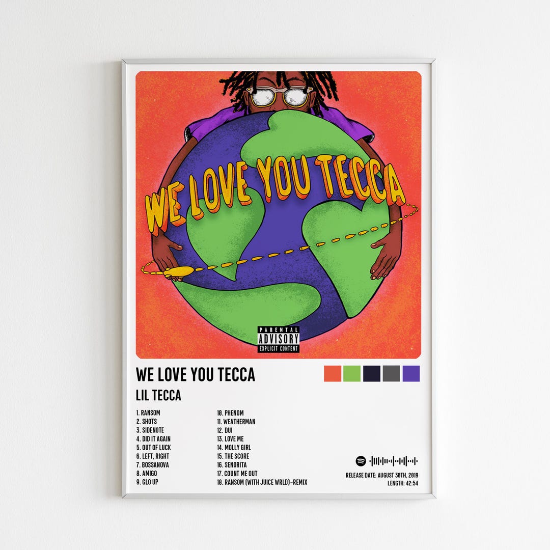 Lil Tecca / We Love You Tecca / Digital Printable, Album Cover, Poster ...