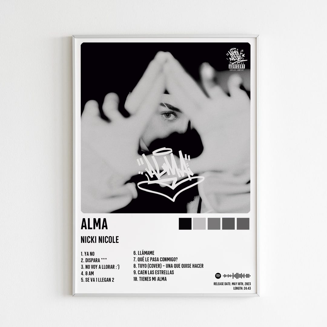 Nicki Nicole / Alma / Digital Printable, Album Cover, Poster, Home ...
