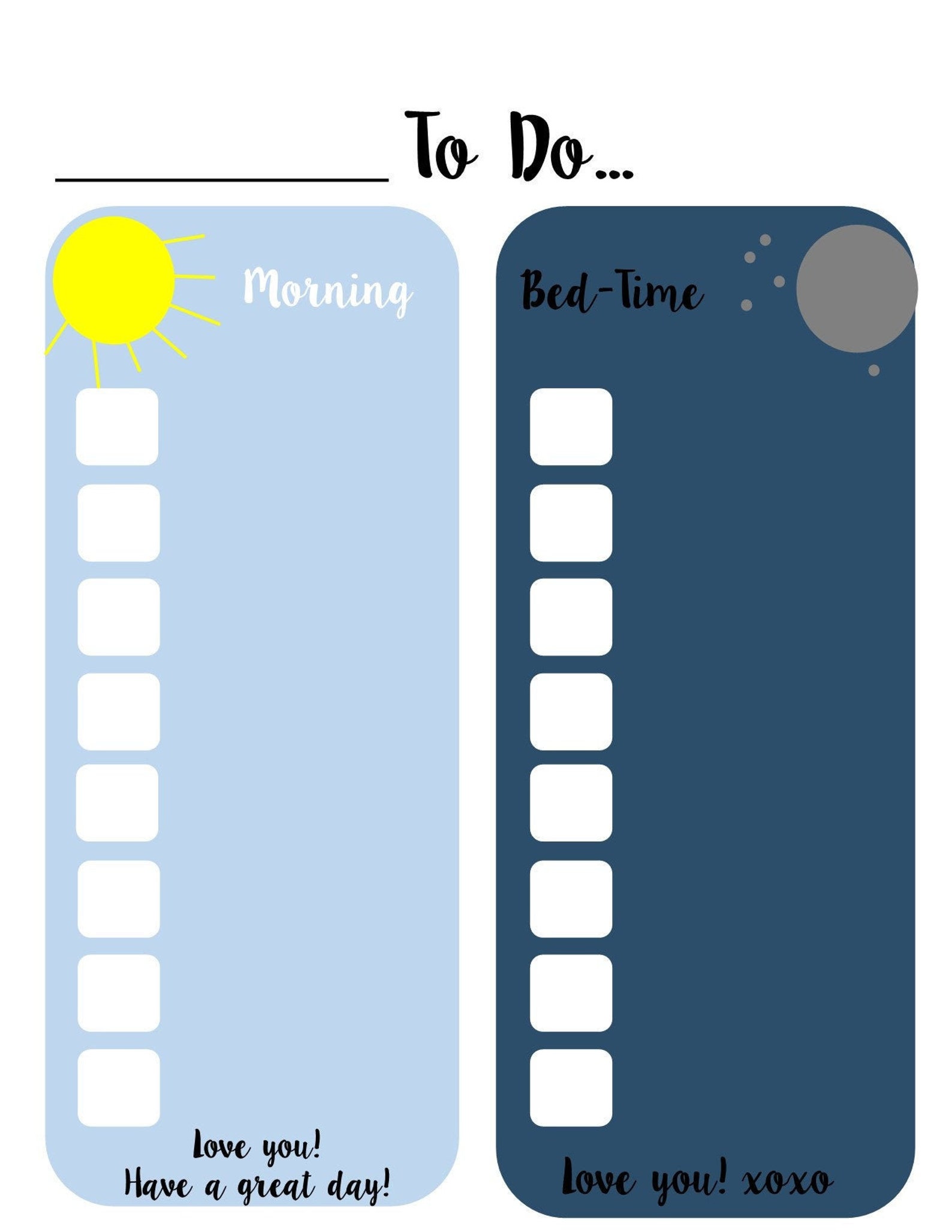 Boys To-do List Digital Download - Etsy UK