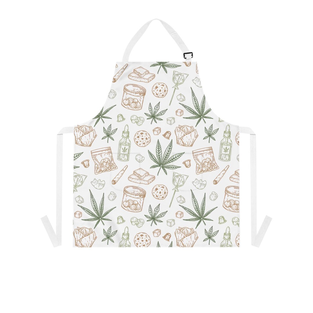 Chill Vibes Apron - Stoner Kitchen Gear, Unique Gift for Chefs - Baking ...