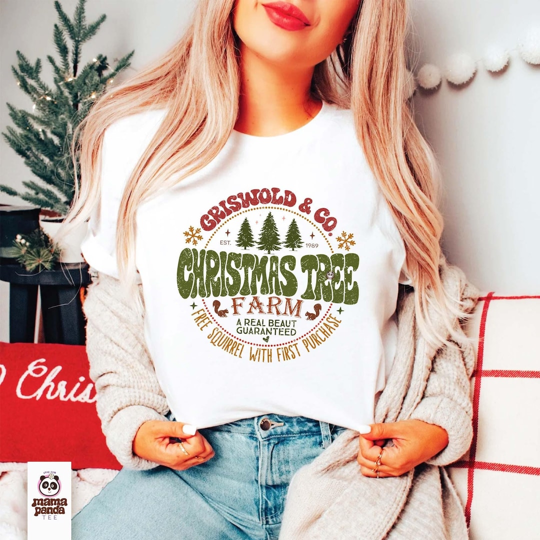 Christmas Tree Farm Shirt, Retro Christmas T-shirt, Vintage Holiday T ...