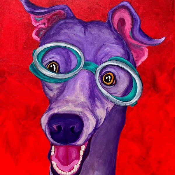 Greyhound Art - Etsy