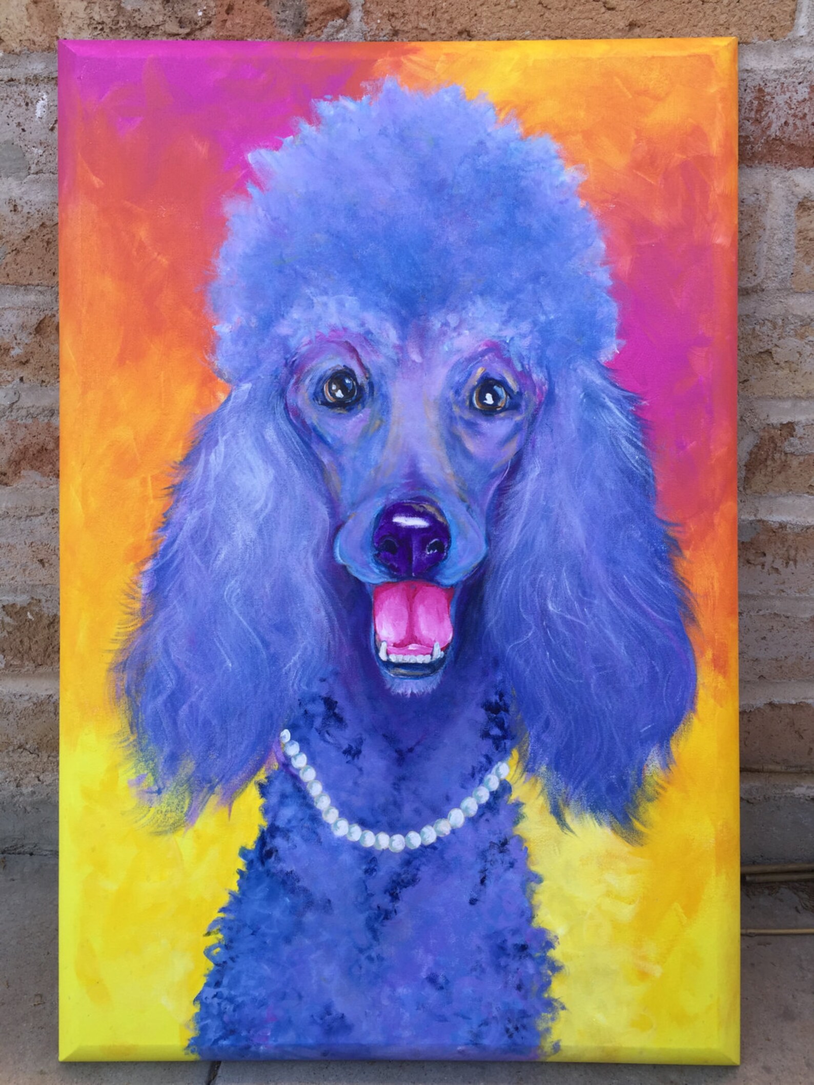 Poodle Art Print Standard Poodle Portrait - Etsy