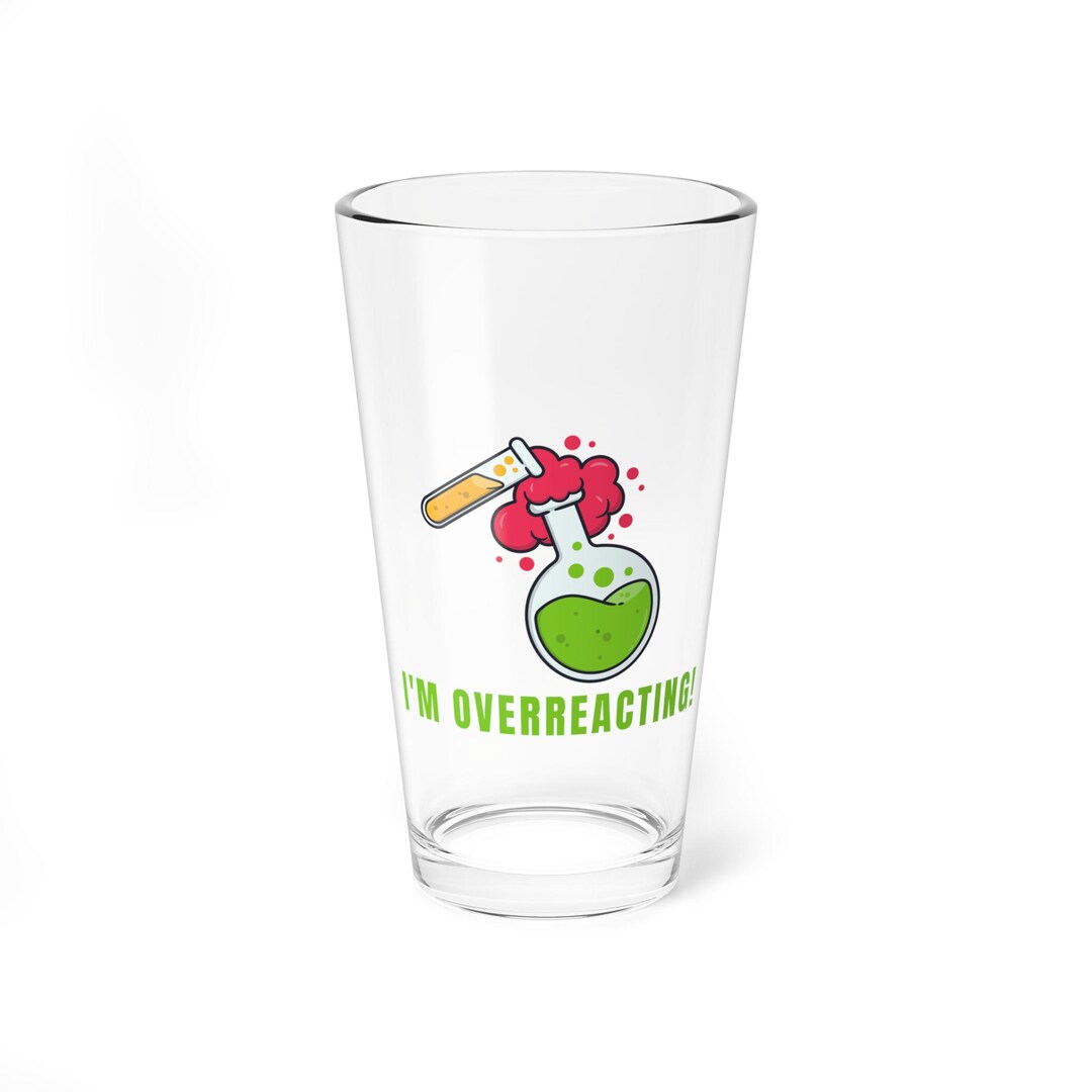 Funny Science Mixing Glass 16oz, Lab-themed Drinkware, Great for ...