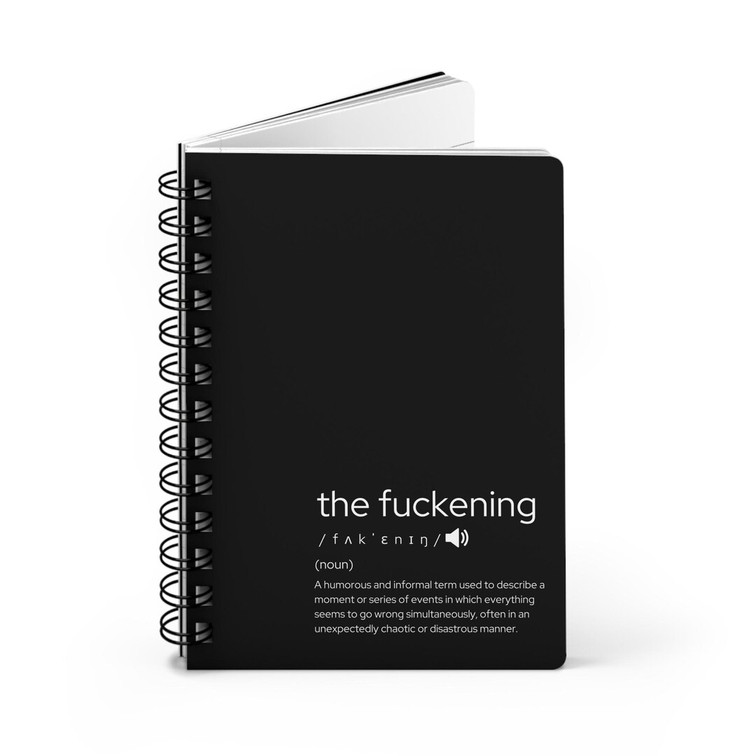 The Fuckening Spiral Bound Journal, Humorous Gift for Friends, Self ...