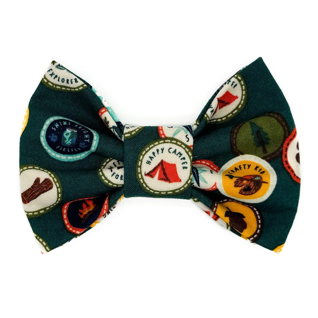 Merit Badges Snap-in Dog Bows® Bow Tie - for Dogs and Cats, Sailor Bows ...