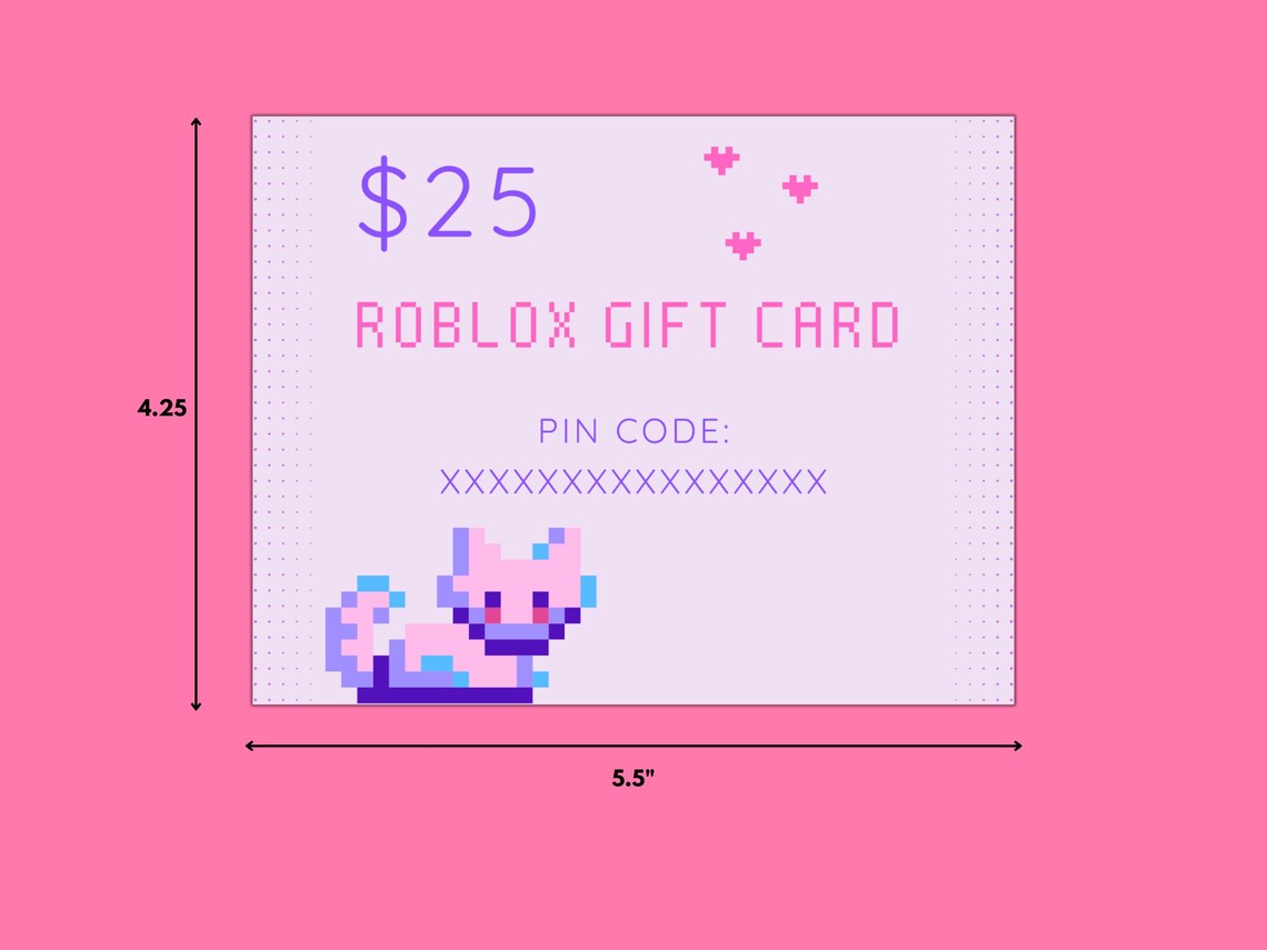 Editable Roblox Gift Card Template (digital Download) - Etsy