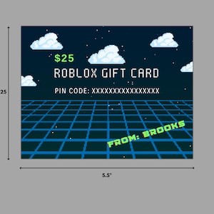 Editable Roblox Gift Card Template (digital Download) - Etsy