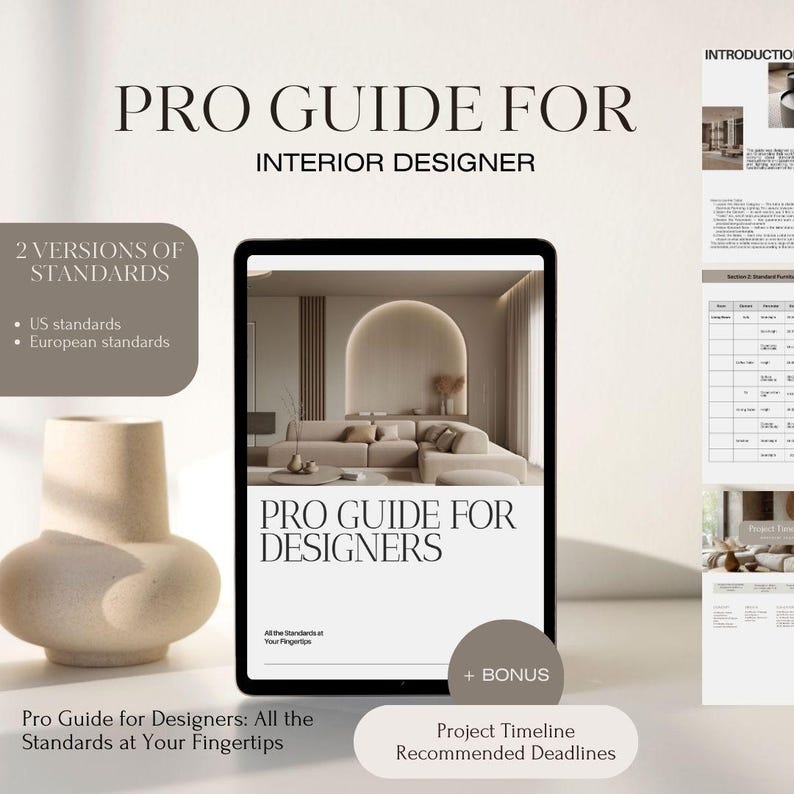 Interior Design Measurement Cheat Sheet - Furniture, Plumbing & More ...