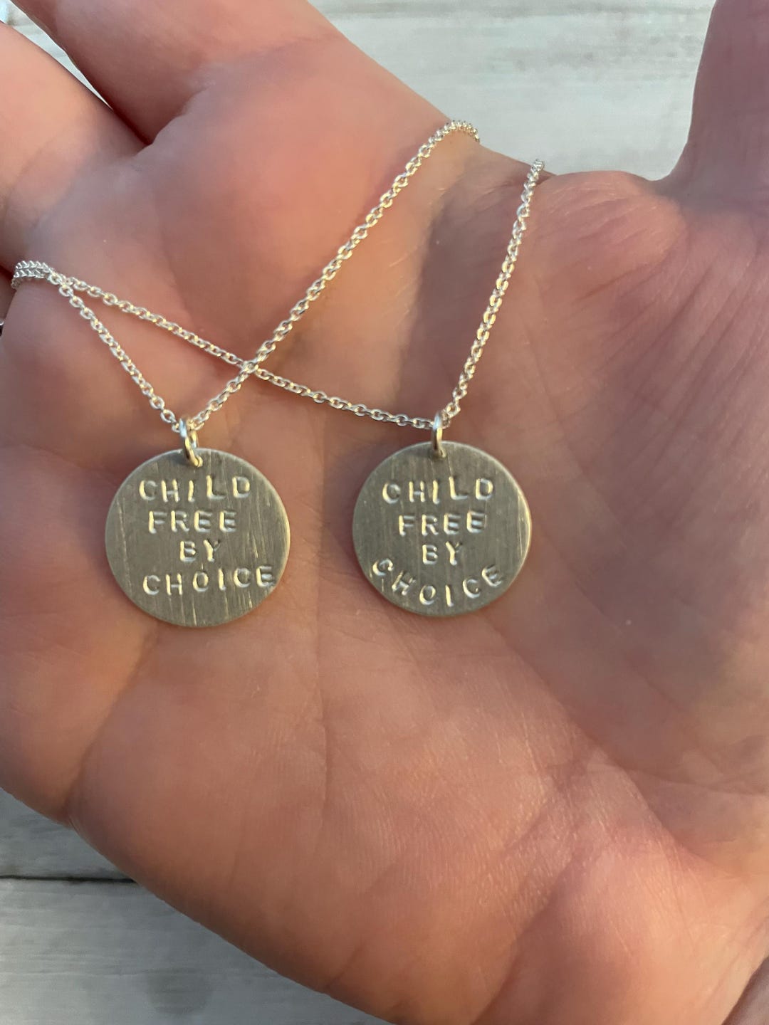 Child Free by Choice or Childless by Choice handmade Sterling Silver ...