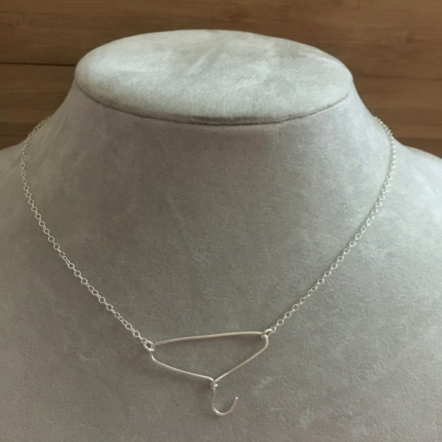 Tiny Sterling Silver Clothing Hanger Pro-choice Necklace - Etsy
