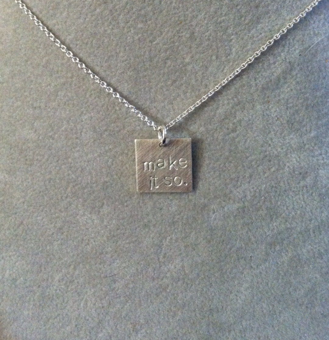 Star Trek "make It So" Captain Picard, Next Generation/ Inspirational ...