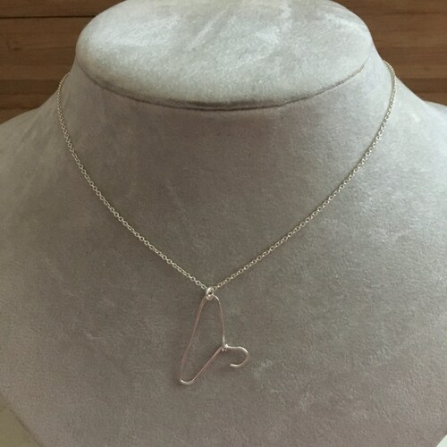 Tiny Sterling Silver Clothing Hanger Pro-choice Necklace - Etsy
