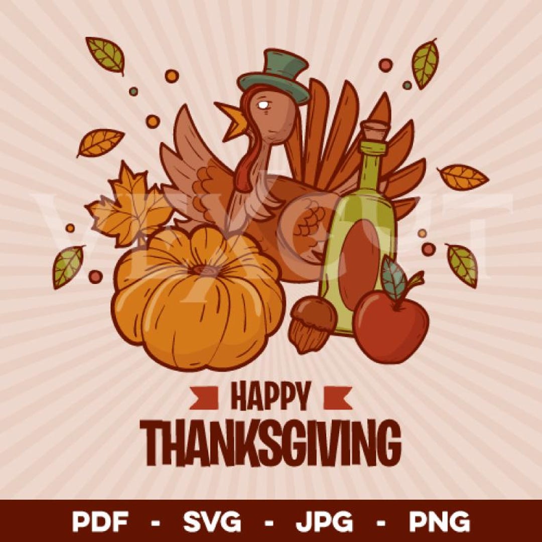 Thanksgiving Bundle SVG Pack, Holiday Cutting Files, Fall Digital ...