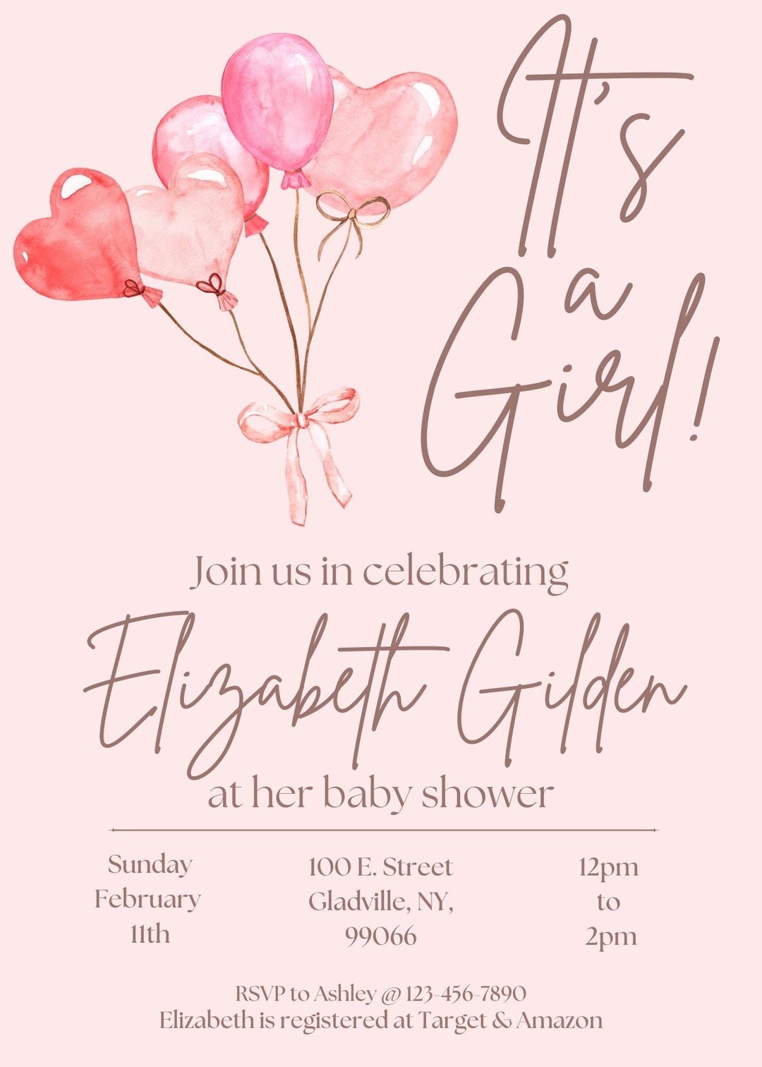 Customizable Baby Shower Invitation - Etsy