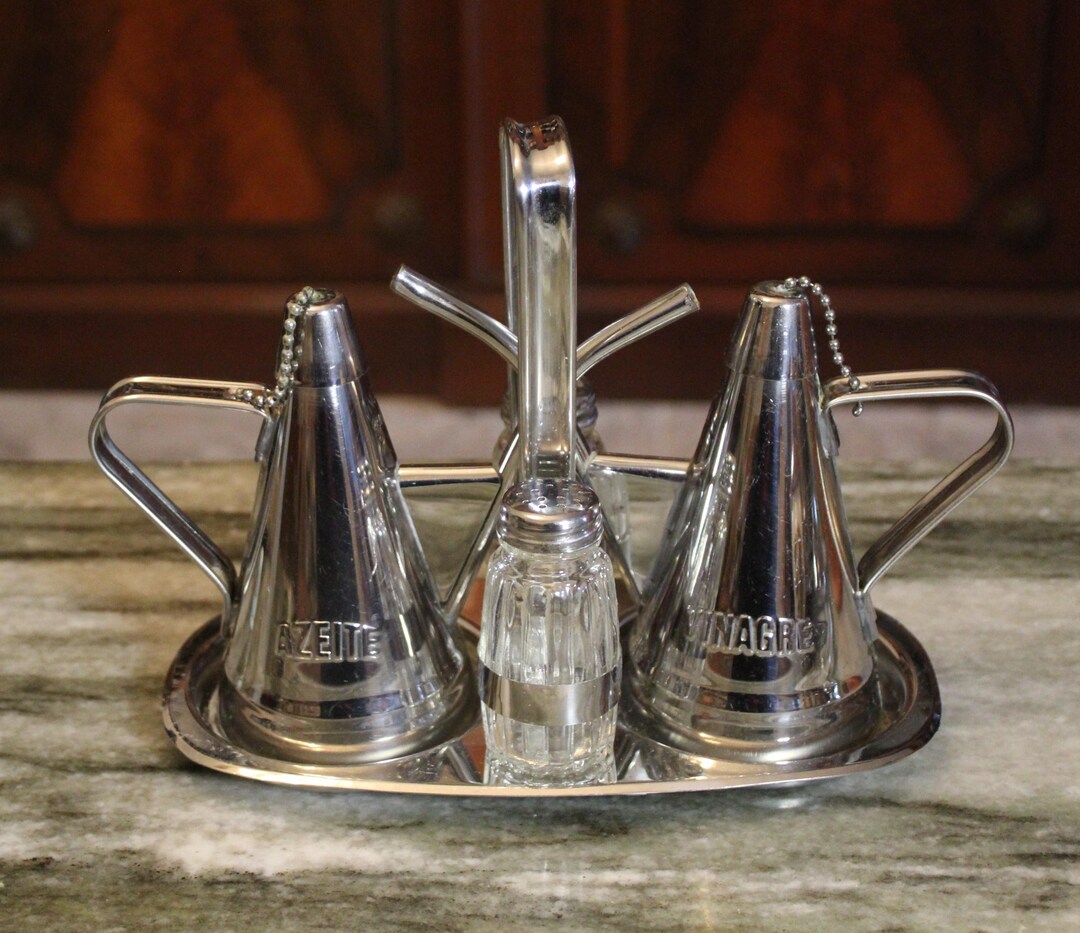 Vintage Stainless Steel Cruet Set, With a Functional and Classic Design ...