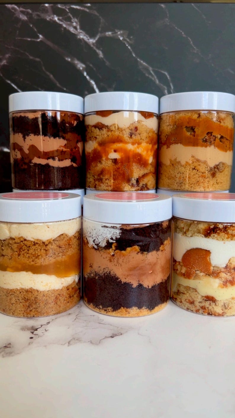 8oz Cake Jars - 2pack - Etsy