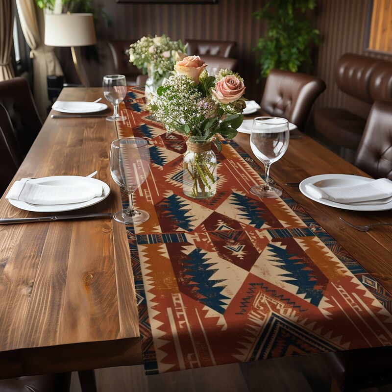 Aztec Table Runner - Etsy