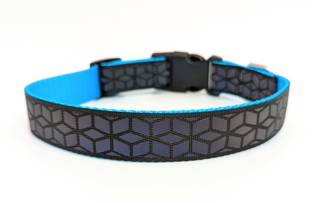 Stealth Rainbow Reflective Dog Collar - Etsy