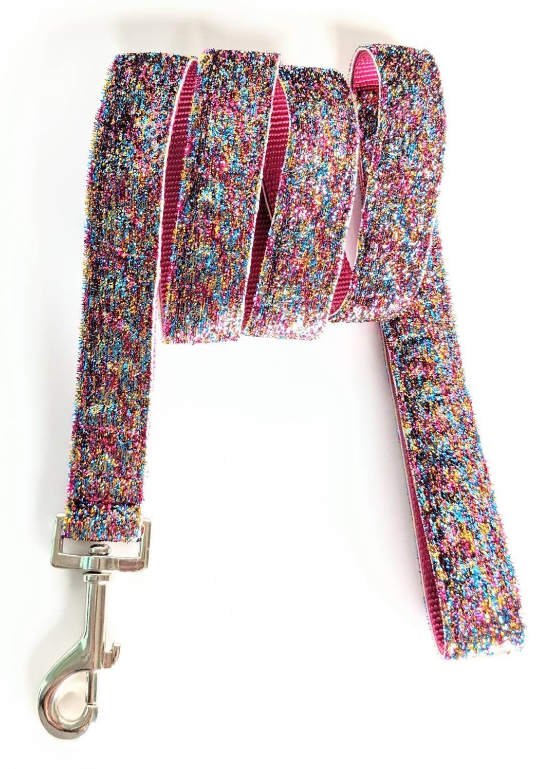 MOVED See Description - 6 Foot Custom Metallic Sparkle Ribbon Leash - Etsy
