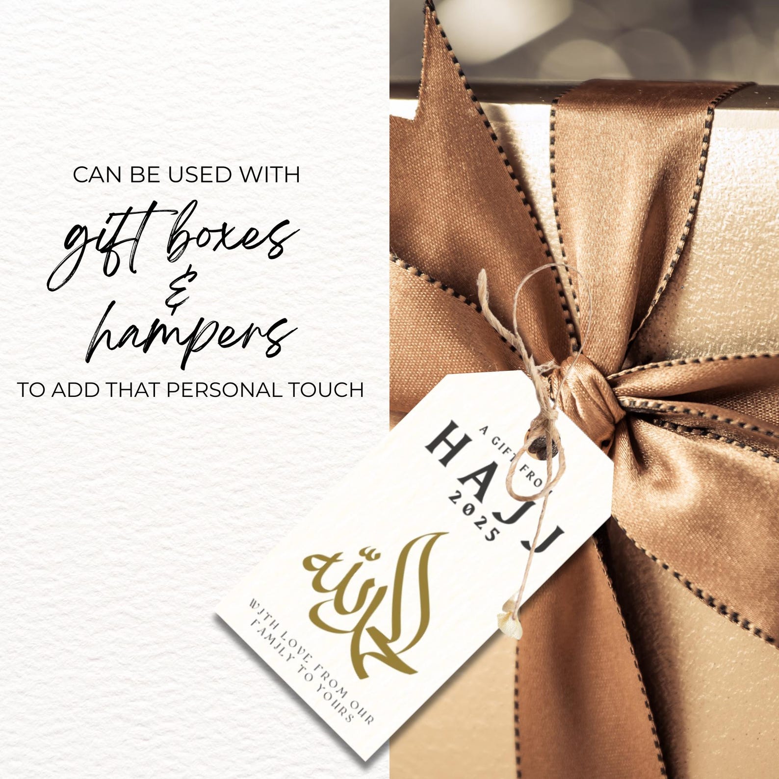 Editable Hajj Mubarak Gift Tag Instant Download, Personalisable Custom ...