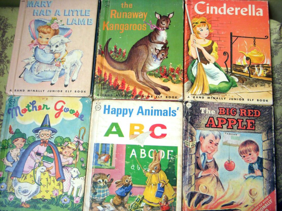 Vintage Lot Junior Elf Books, Six Children's Books, Rand Mcnally Book ...