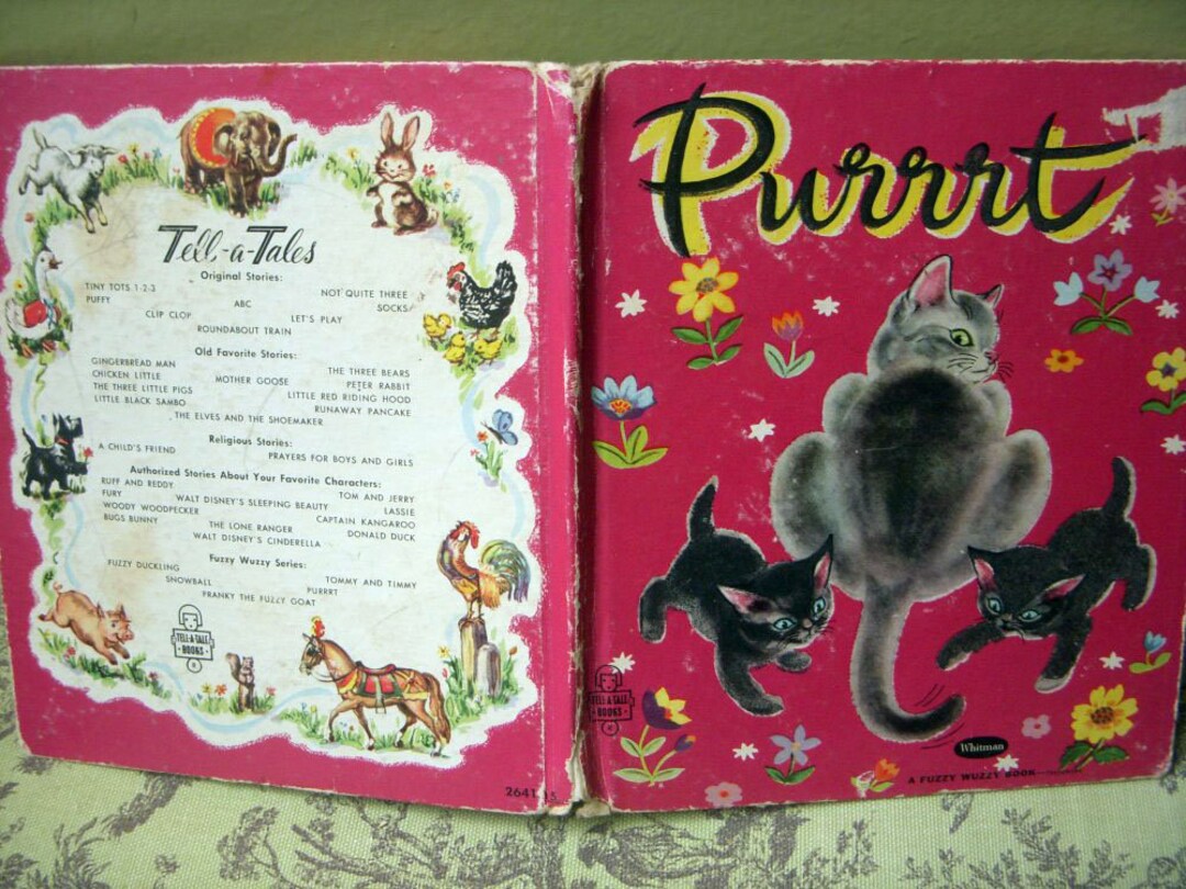 Purrrt, Vintage Tell-a-tale Book, on Sale, Children's Picture Book ...