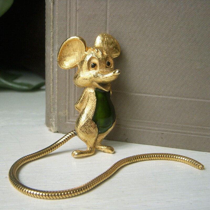 Vintage Mouse Pin - Etsy