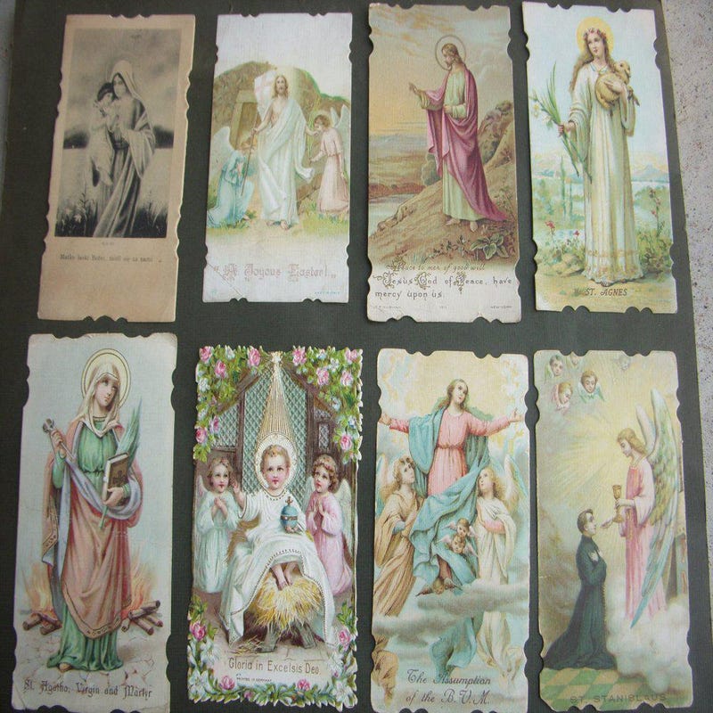 Vintage Prayer Cards Lot - Etsy