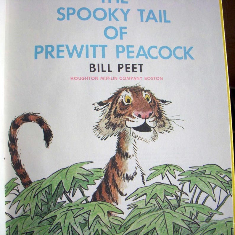 Spooky Tale of Prewitt Peacock, Bill Peet, Vintage Children's Hardcover ...